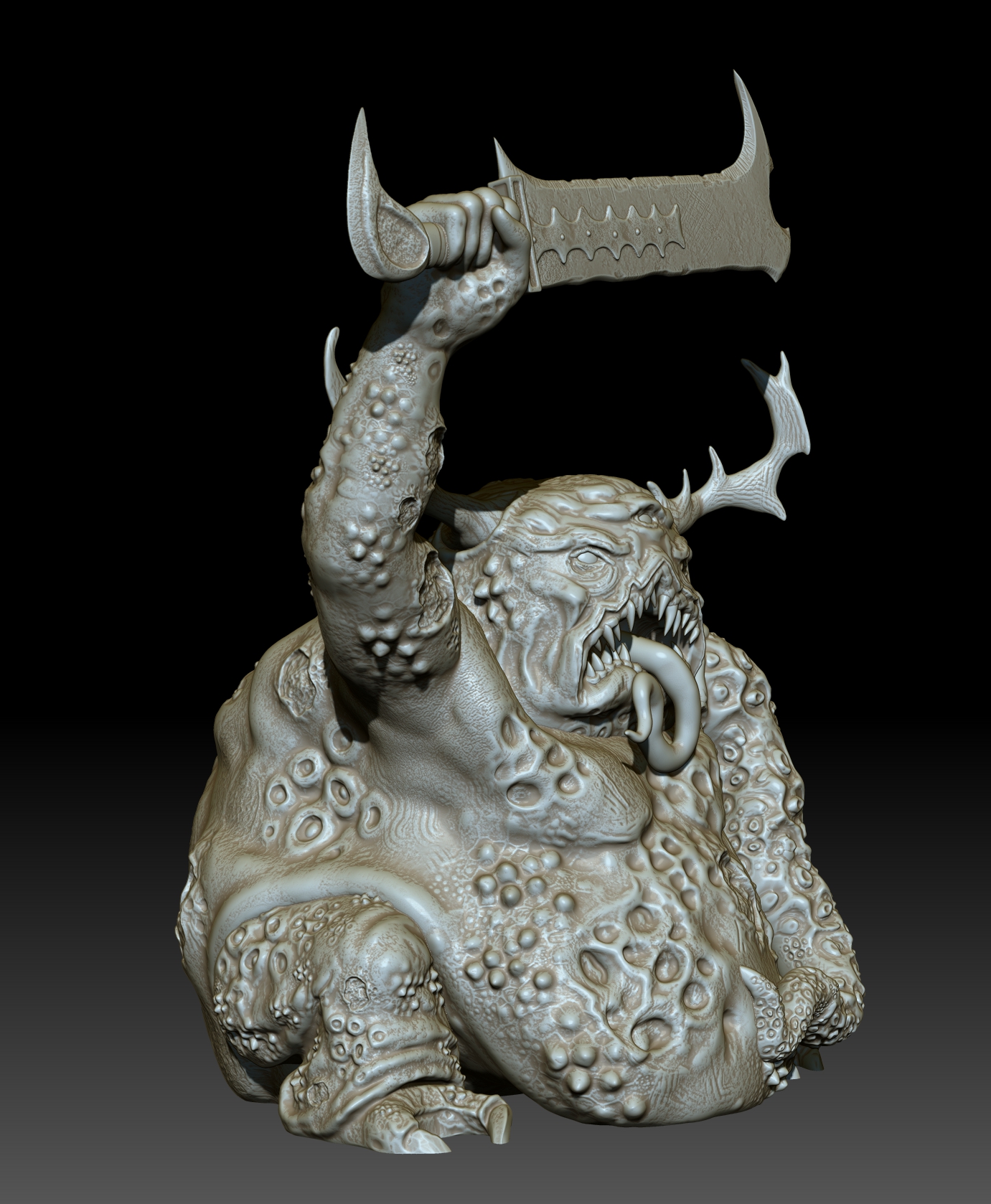 👹 Giant Rot Demon・ STL File for 3D printing・Cults