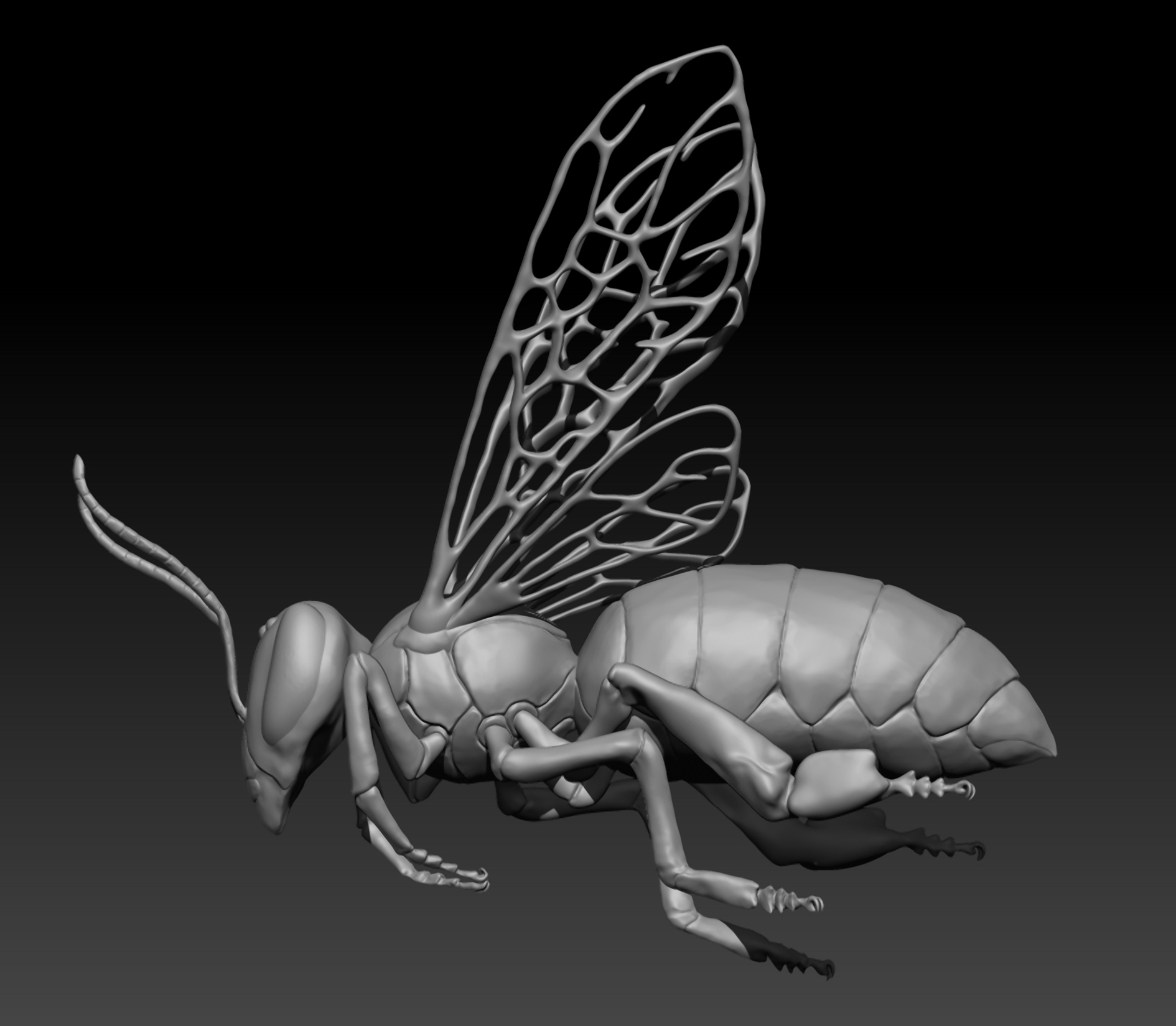 🍯 Flying Honey Bee・Free STL File for ・Cults