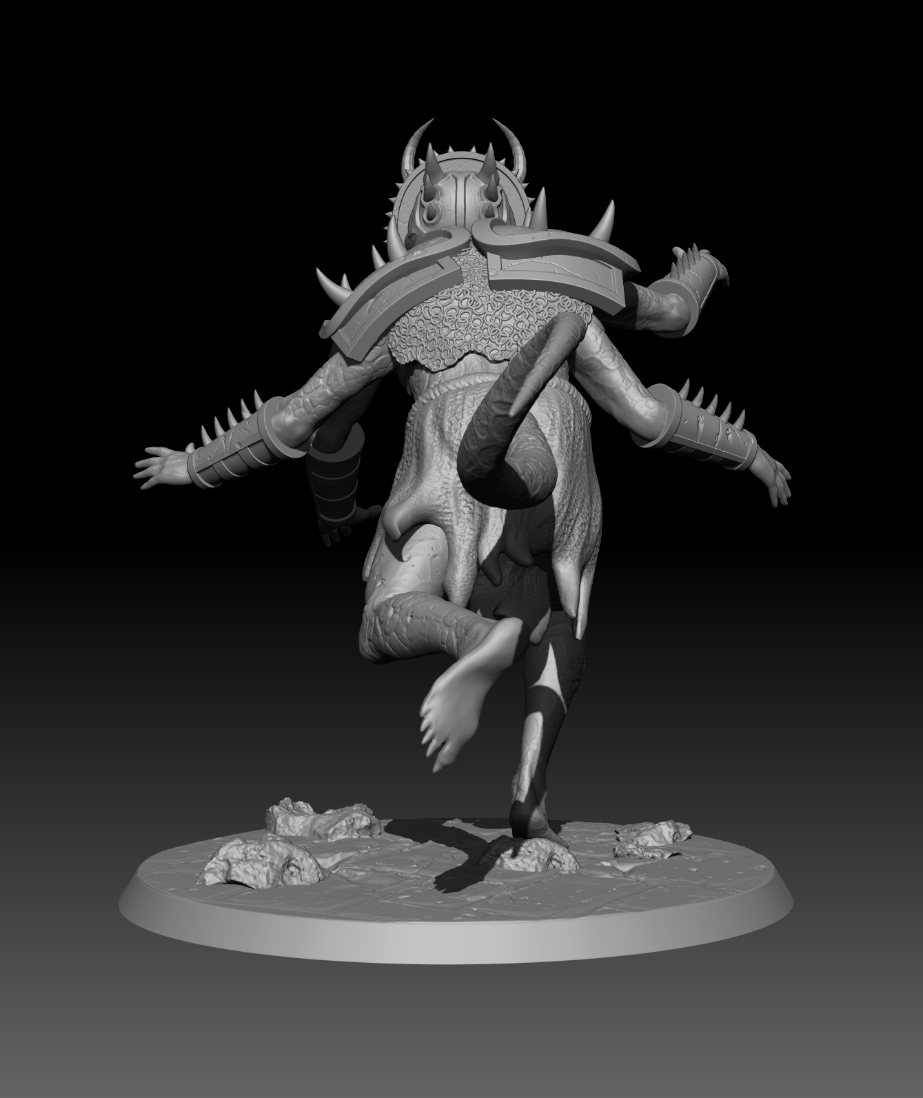 Four Armed Demon Art