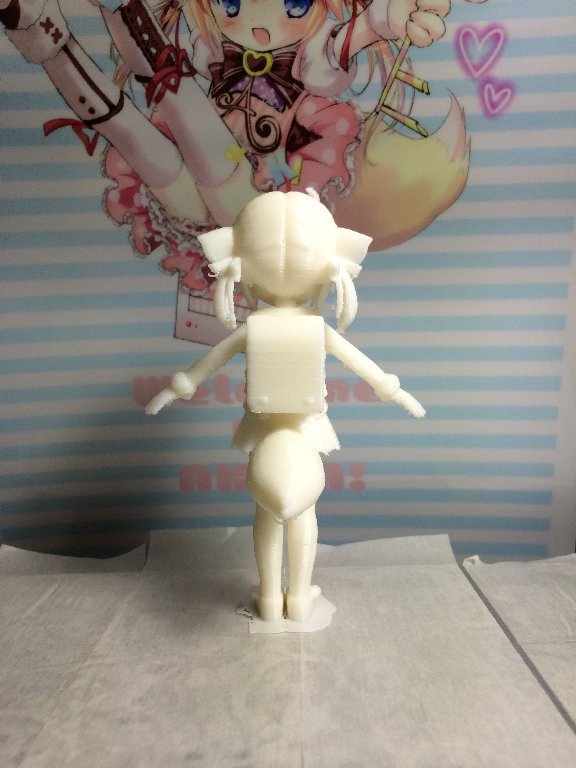 👧 foxkonko japanese charactor's figure with support・Free 3D File for ・Cults