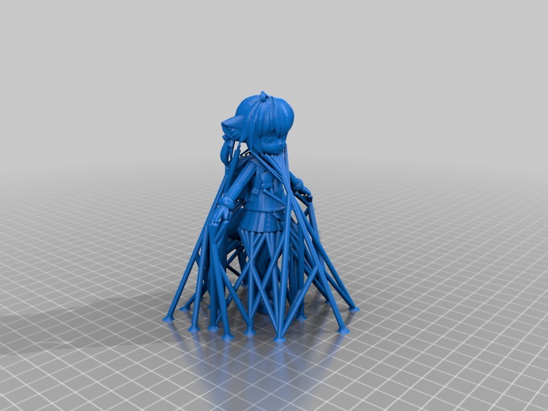 👧 foxkonko japanese charactor's figure with support・Free 3D File for ・Cults