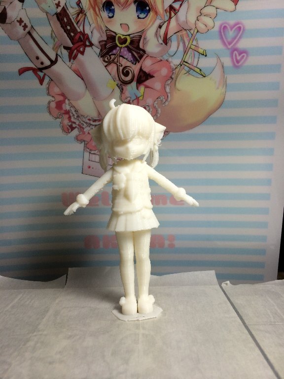 👧 foxkonko japanese charactor's figure with support・Free 3D File for ・Cults