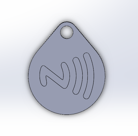 🗝️ NFC Tag Keychain・Free STL File for ・Cults