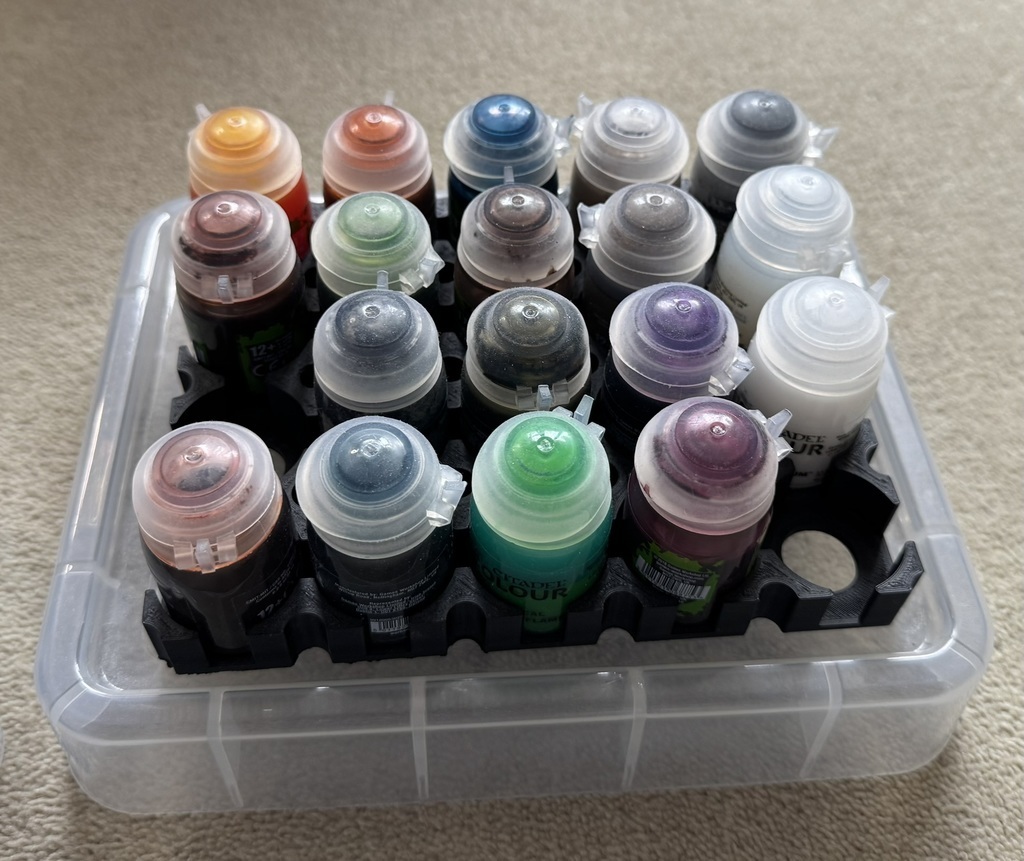 🎨 GW Paint Pot Holder for Really Useful Box 3L・Free STL File for 3D ...