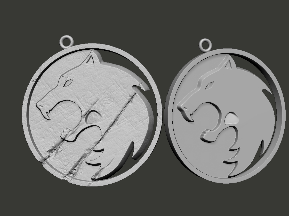 🐺 Witcher Wolf Medallion From The Witcher Nightmare of the Wolf STL ...