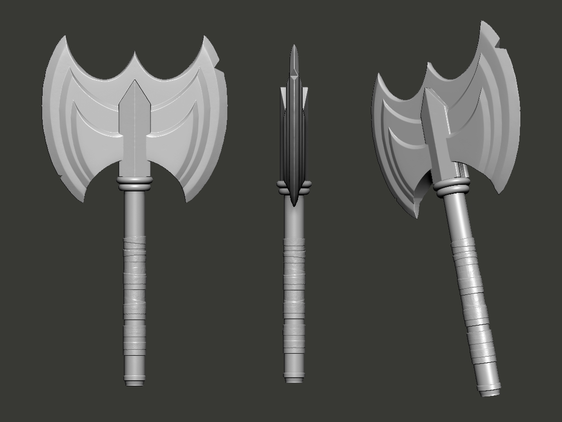 🪓 Athena’s Battle Axe WONDER WOMAN DC Fortnite・ STL File for ・Cults