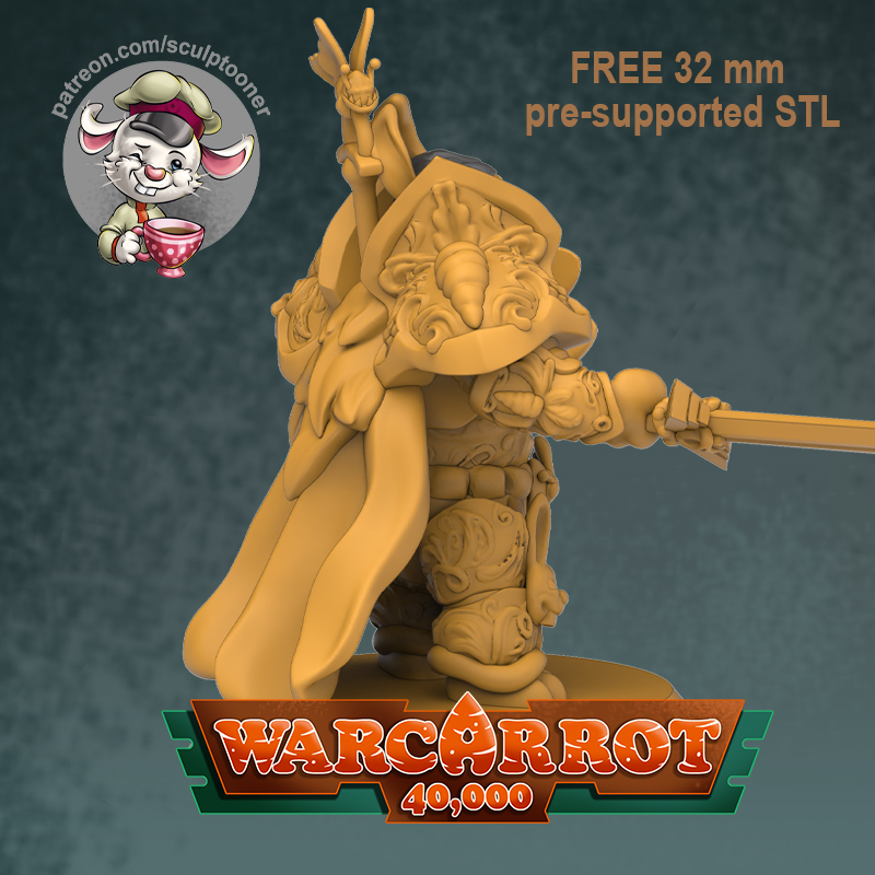 Free STL file THE EMPEROR - 32 MM MINIATURE FROM WARCARROT 40000 ⚔ ・3D ...