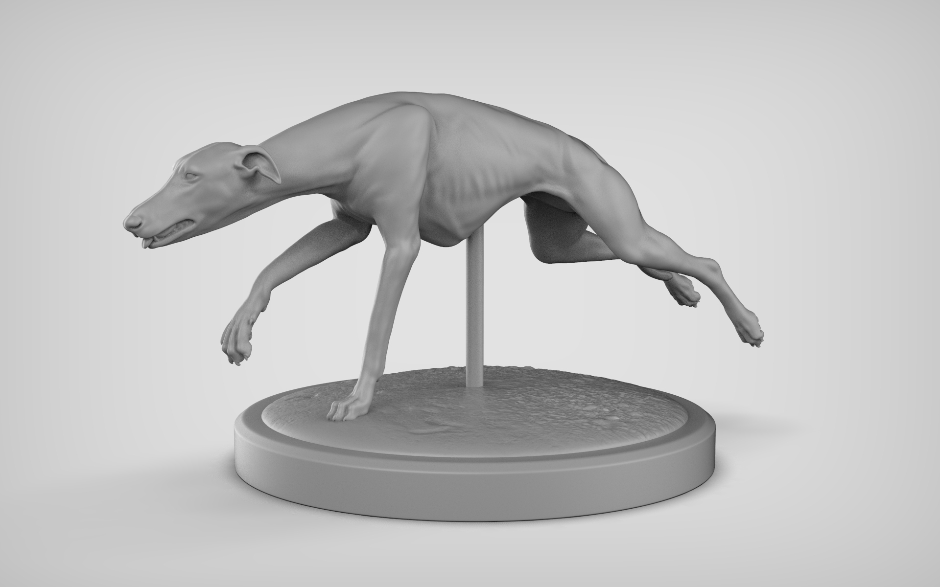 STL file Greyhound Pose 05 🐕 ・Design to download and 3D print・Cults