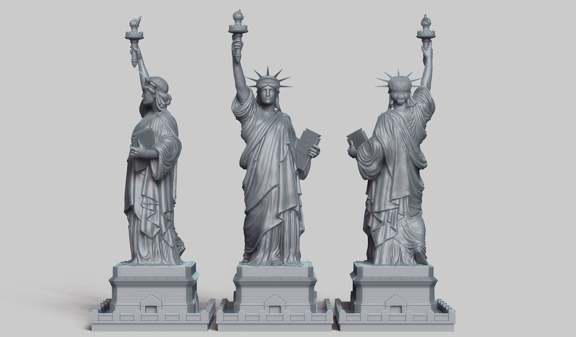 🇺🇸 Statue of Liberty National Monument・Free STL File for ・Cults