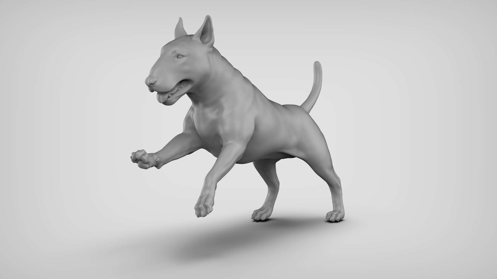 STL file Bull Terrier Pose 03 🐂 ・3D printable model to download・Cults