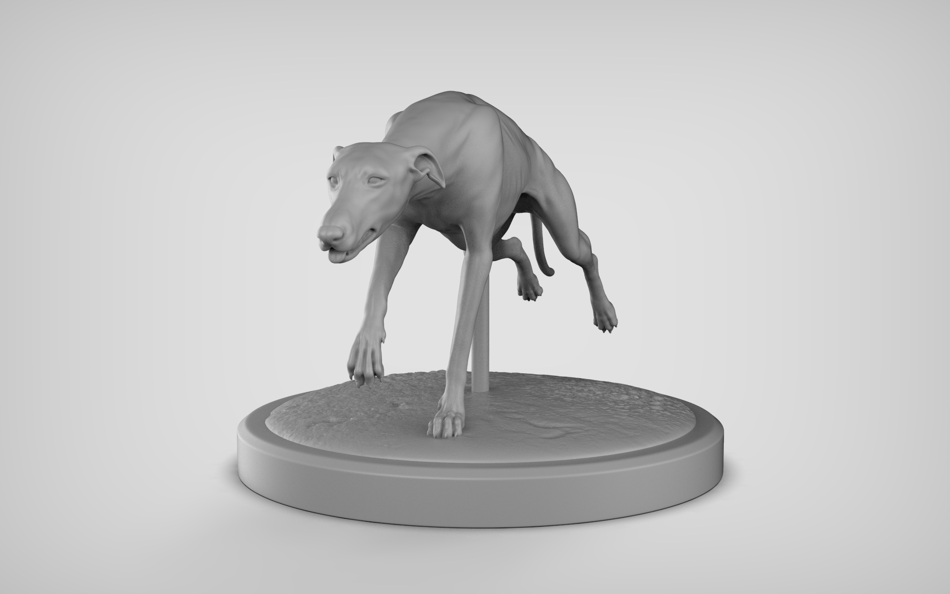 STL file Greyhound Pose 05 🐕 ・Design to download and 3D print・Cults