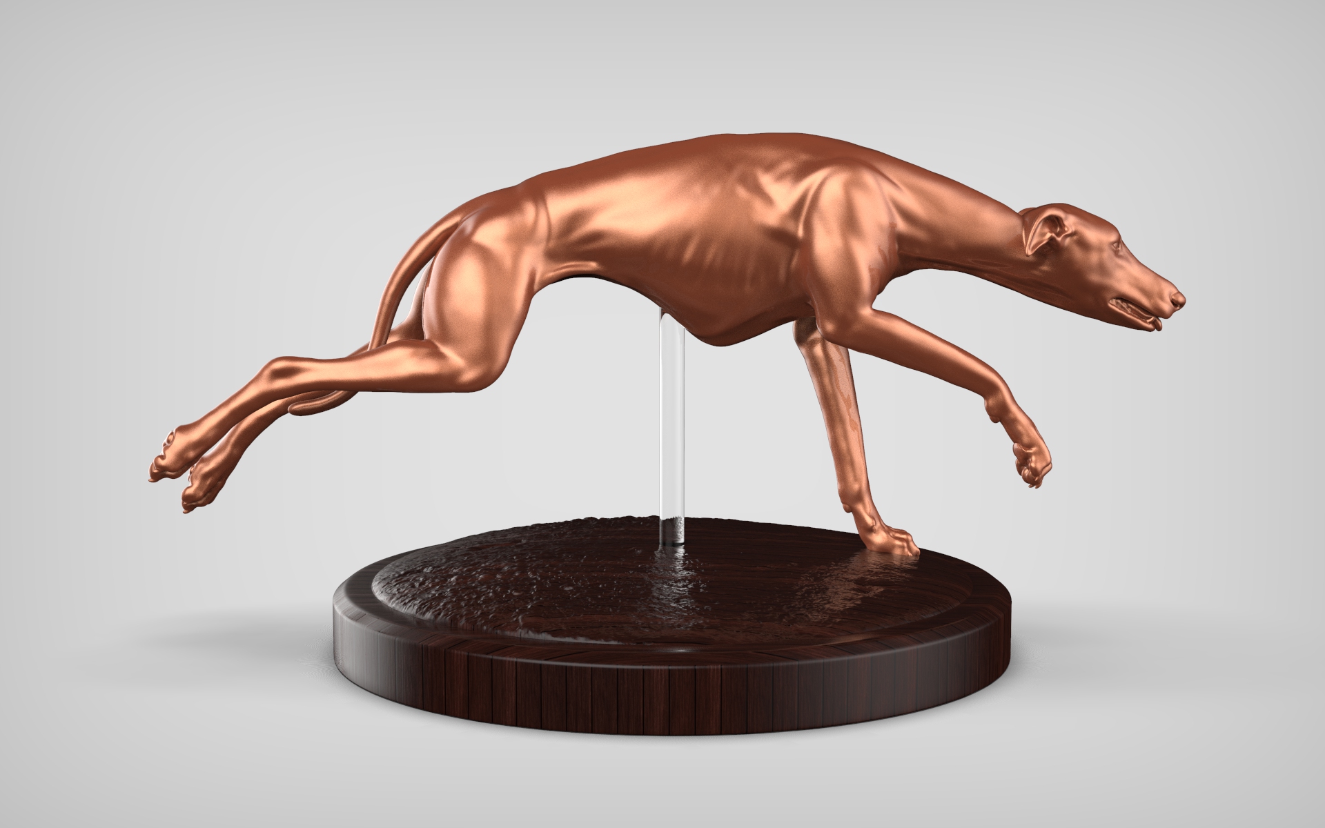 STL file Greyhound Pose 05 🐕 ・Design to download and 3D print・Cults