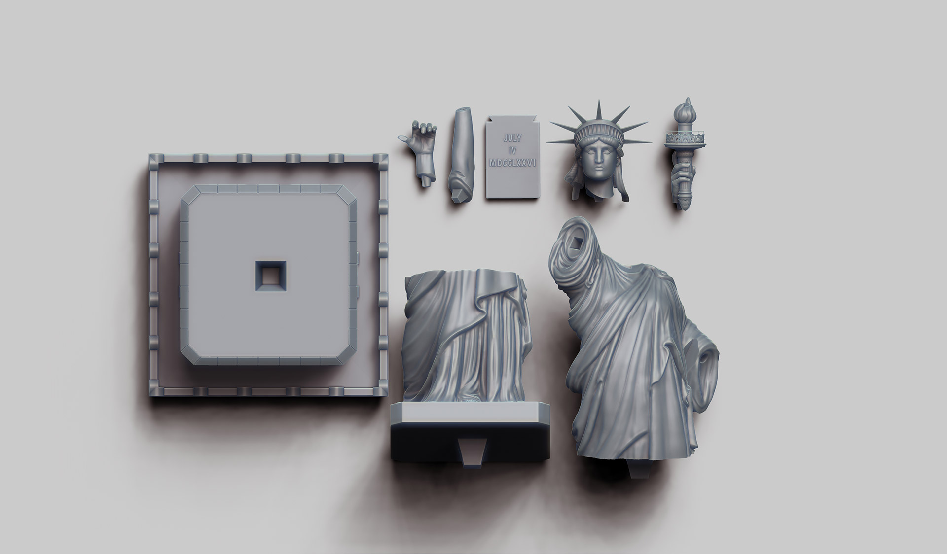 🇺🇸 Statue of Liberty National Monument・Free STL File for ・Cults
