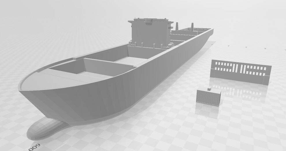 Free STL file Container ship (1/600 scale) 🚢 ・3D printable object to ...