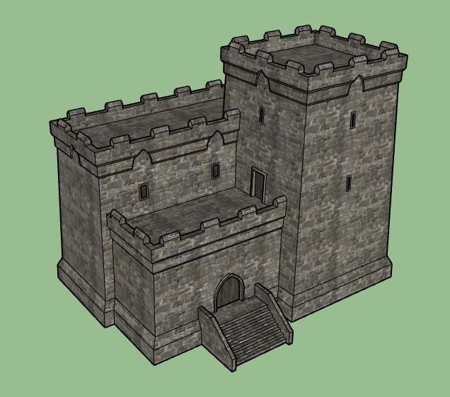 Free STL file Castle Keep V2 🏰 ・3D printing model to download・Cults