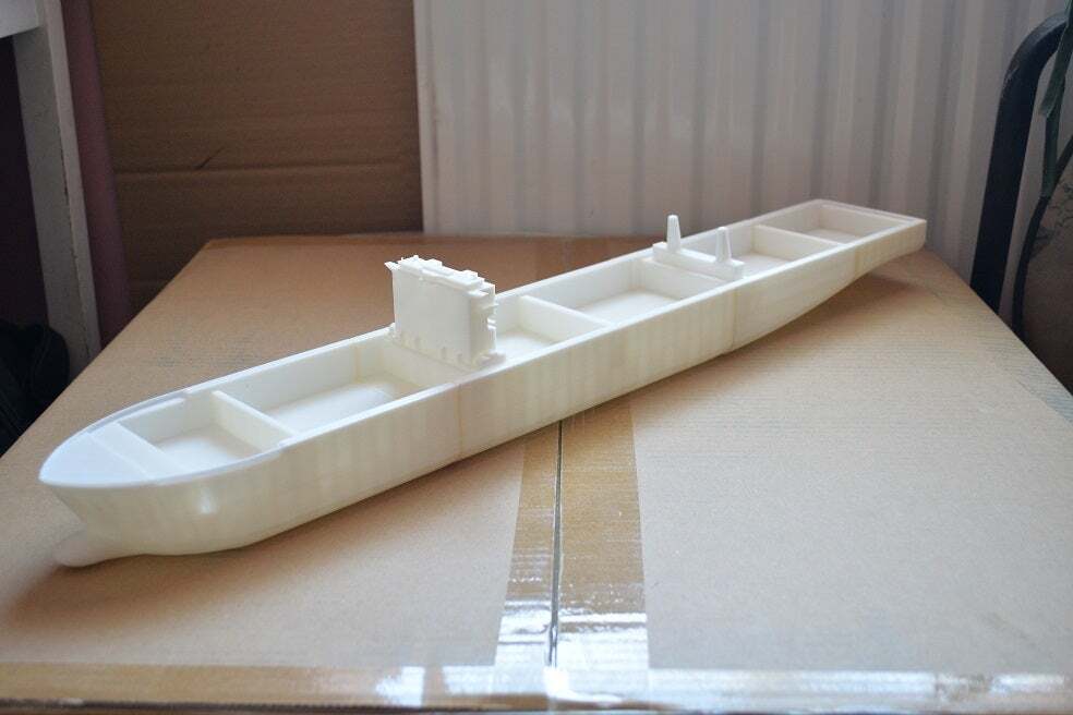 Free STL file Container ship (1/600 scale) 🚢 ・3D printable object to ...