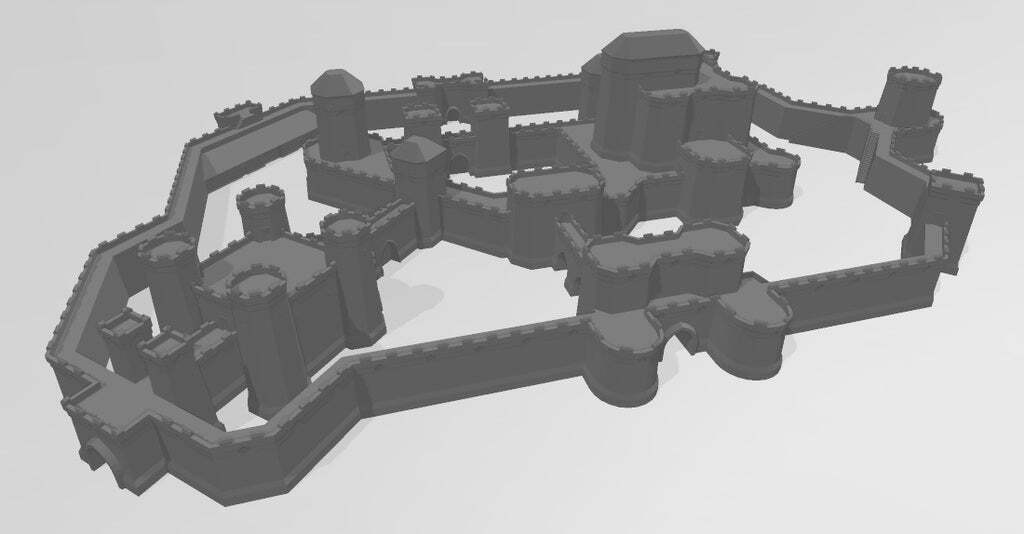 🏰 Large Castle V1 (No Supports Needed)・Free STL File for ・Cults