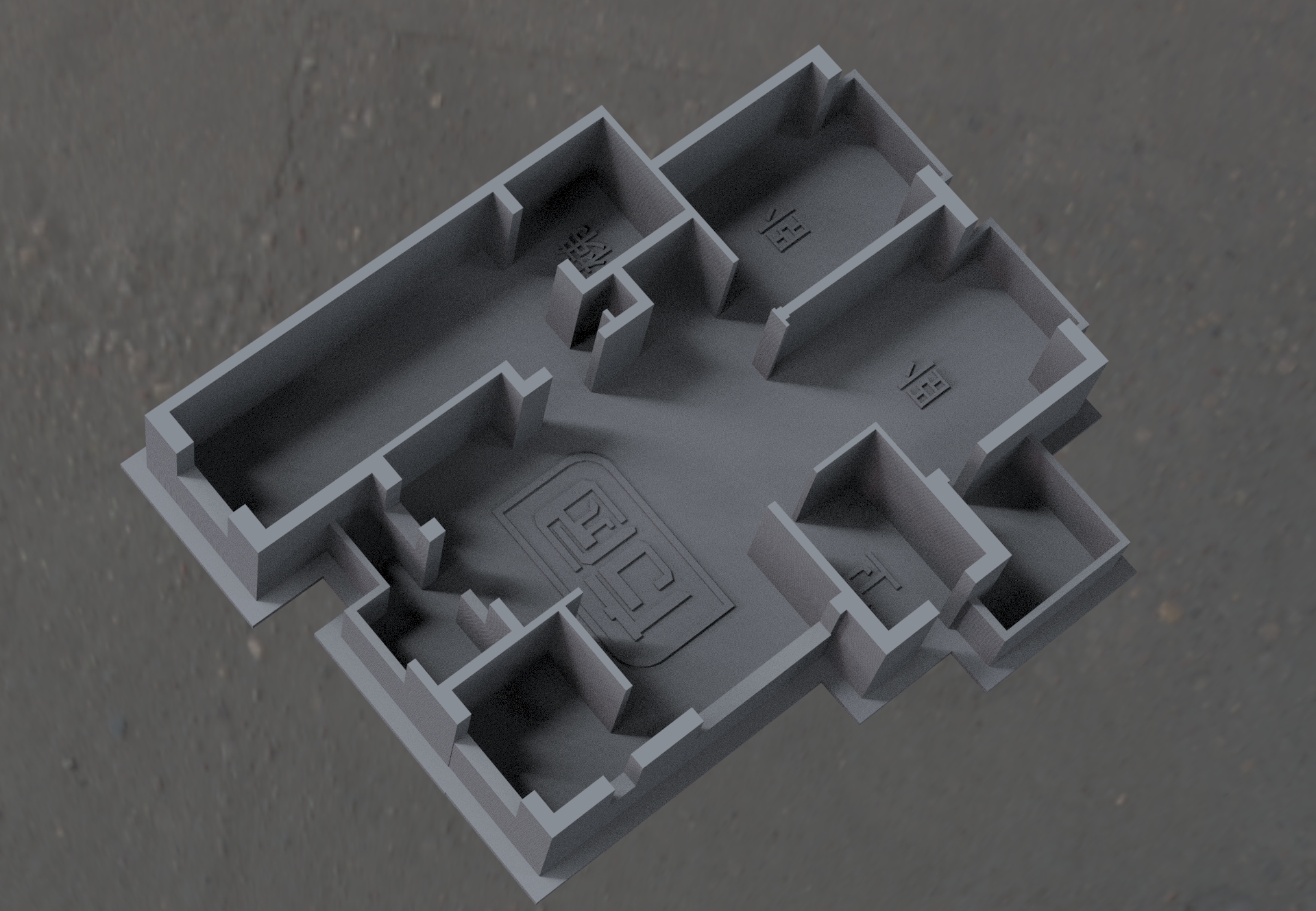 🏛️ 3D floor plan・Free STL File for ・Cults