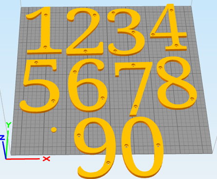 STL file Address numbers - Domiciles - With screw covers 🔢 ・3D print ...