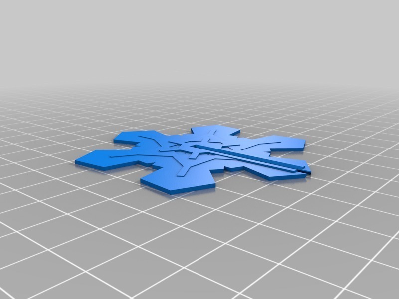 ⭐ Throwing Star Mailable Snowflake Ornament・Kostenlos 3D Datei für ・Cults
