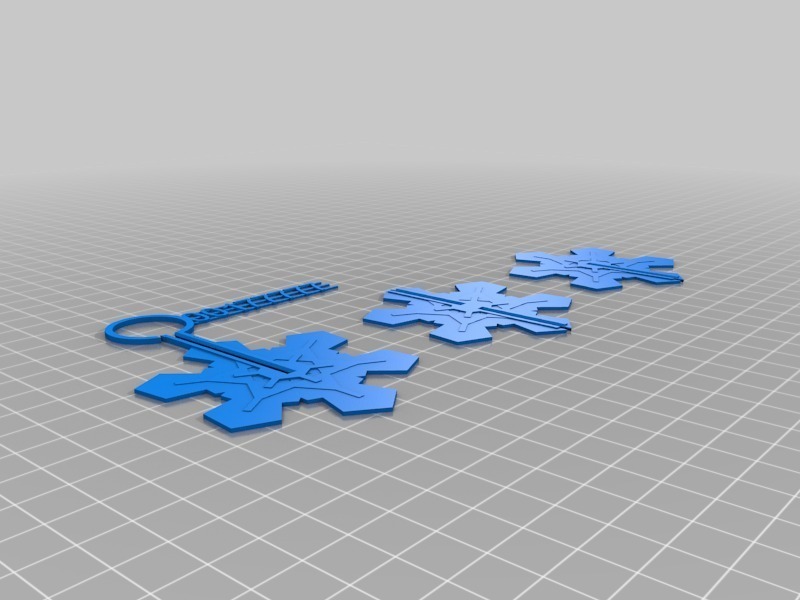 ⭐ Throwing Star Mailable Snowflake Ornament・Kostenlos 3D Datei für ・Cults