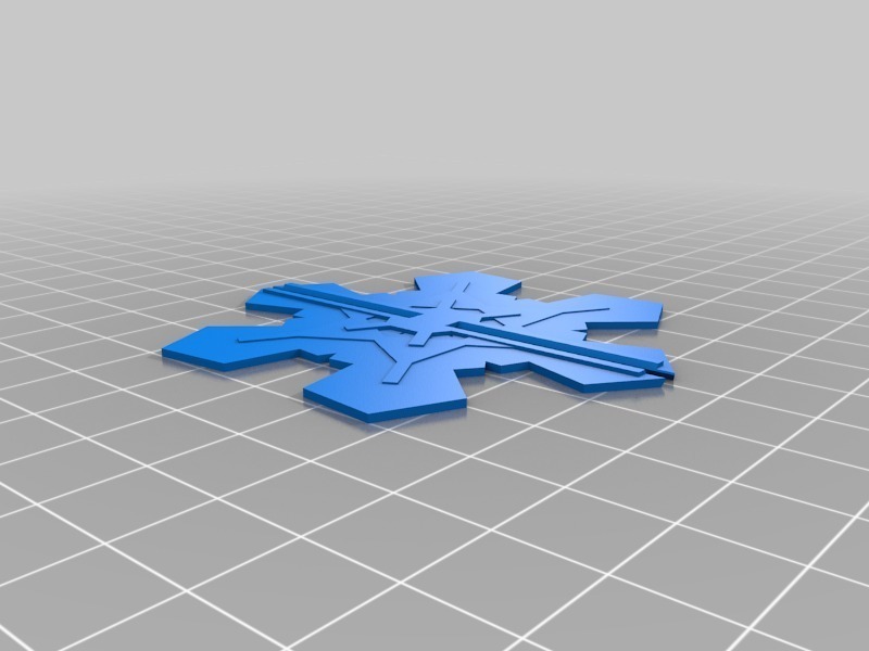 ⭐ Throwing Star Mailable Snowflake Ornament・Kostenlos 3D Datei für ・Cults