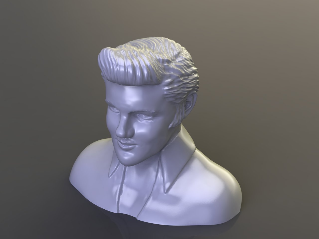 3D printer Elvis Presley The King Of Rockn Roll 3D Model STL • made ...