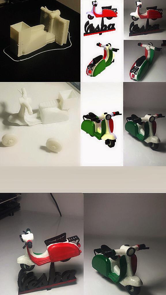 3D print Vespa Motor 3D Model STL • made with Creality Cr10 v2・Cults