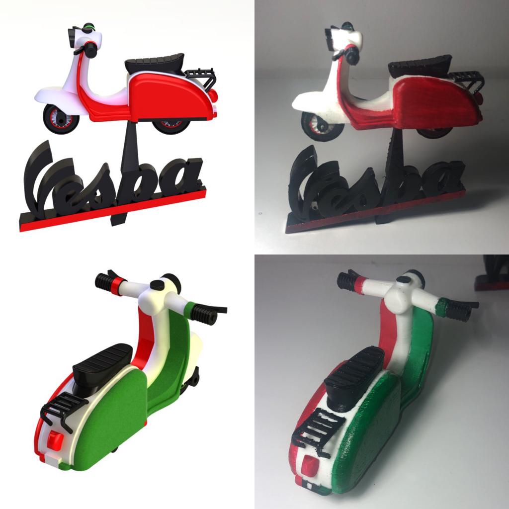 3D print Vespa Motor 3D Model STL • made with Creality Cr10 v2・Cults