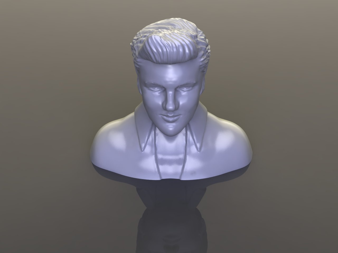 3D printer Elvis Presley The King Of Rockn Roll 3D Model STL • made ...