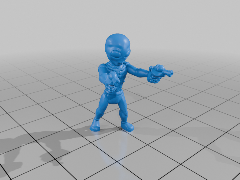 👽 Graylien Gray Alien Abductor War Party・Free 3D File for ・Cults