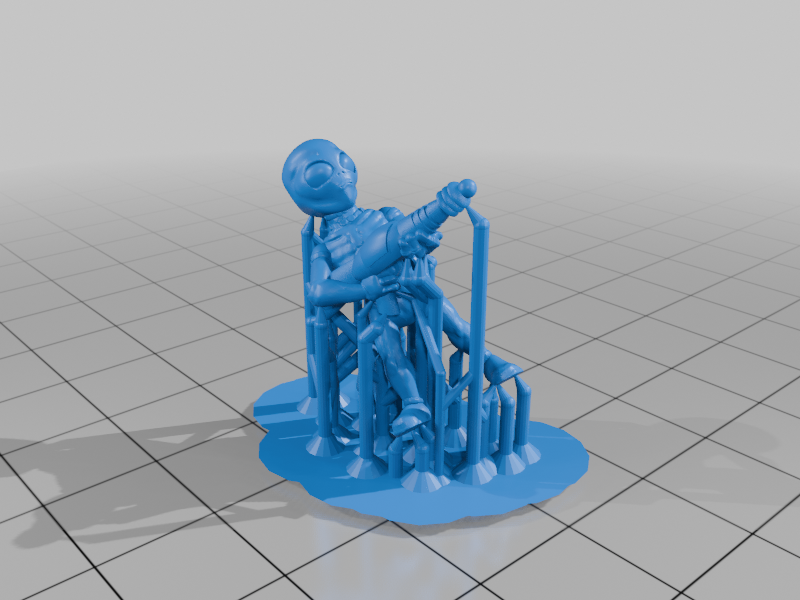 👽 Graylien Gray Alien Abductor War Party・Free 3D File for ・Cults