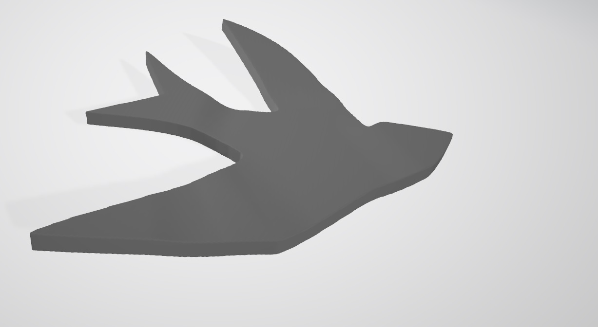 STL file Flying bird wall decoration 🐦 ・Template to download and 3D ...