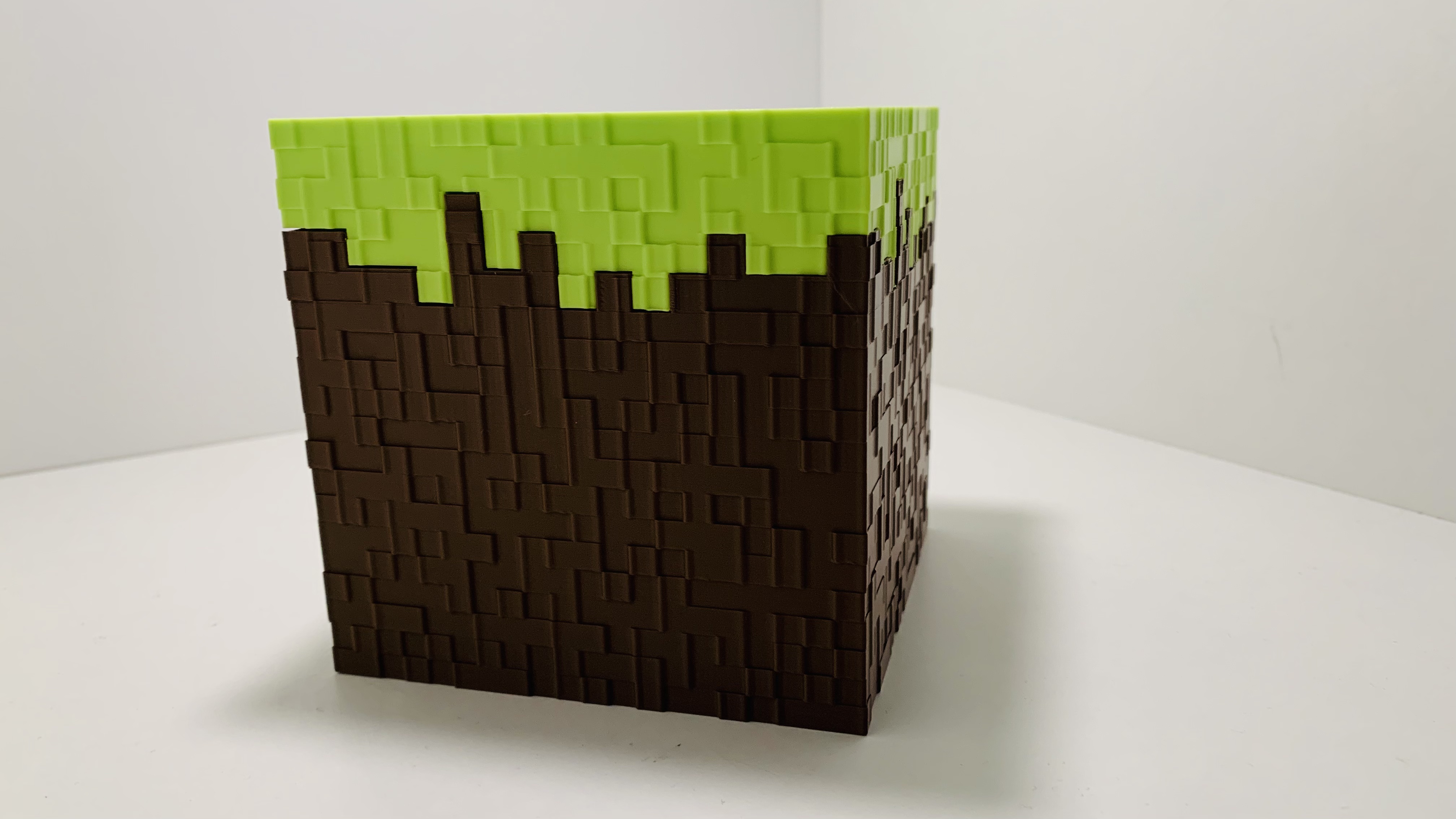 3D printable Minecraft Grass Block Piggy Bank • made with CREALITY ...
