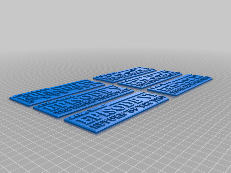 ⭐ Star Wars Name Plates・Free 3D File for ・Cults