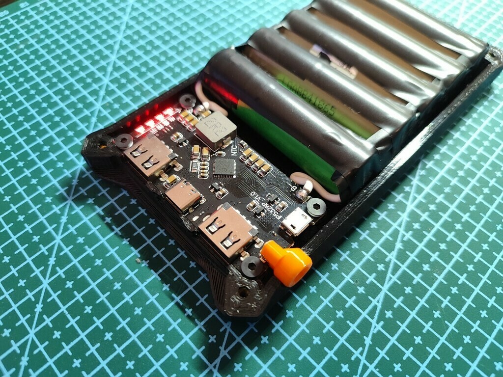 Free 3D file IP5328P Power Bank module case (5x 18650 cell) 🏦 ・3D print ...