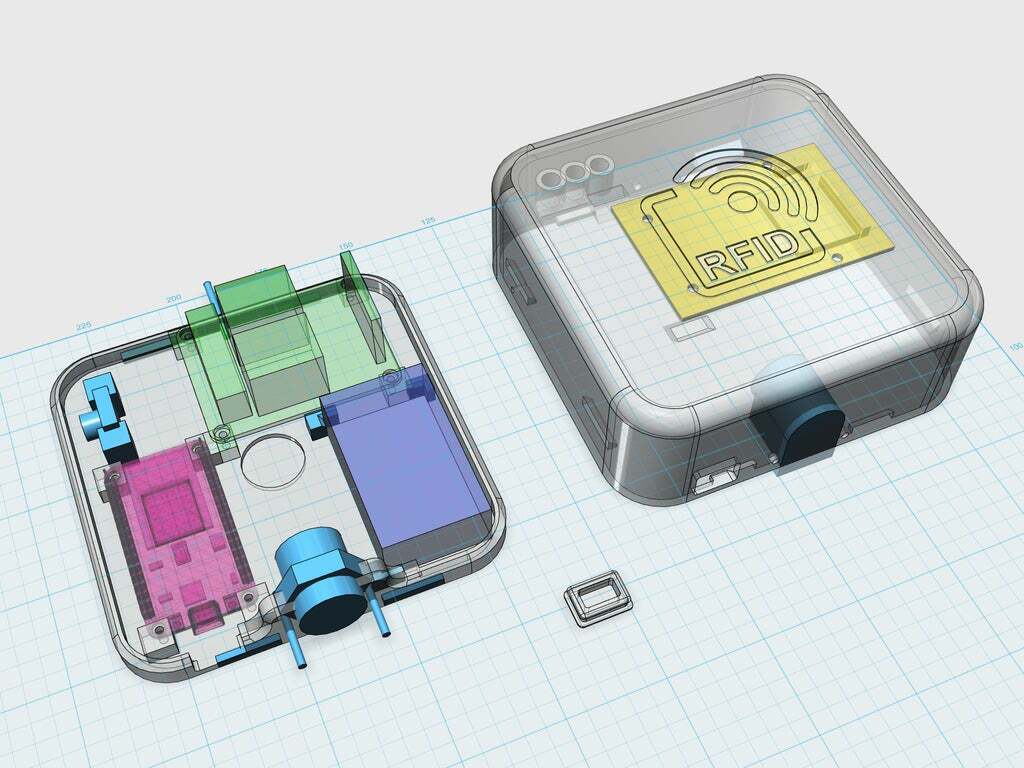 Free STL file RFID case (nodemcu, rc522, relays, LEDs) 🔧 ・Model to ...