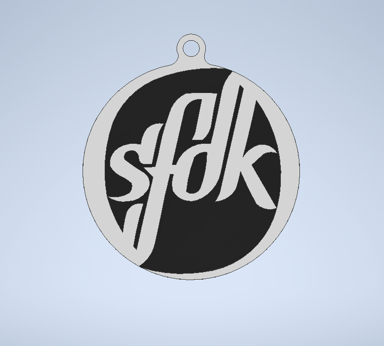 STL file SFDK KEYCHAIN 🗝️ ・3D print design to download・Cults