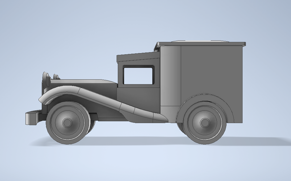 🚗 Antique Car・ STL File for ・Cults