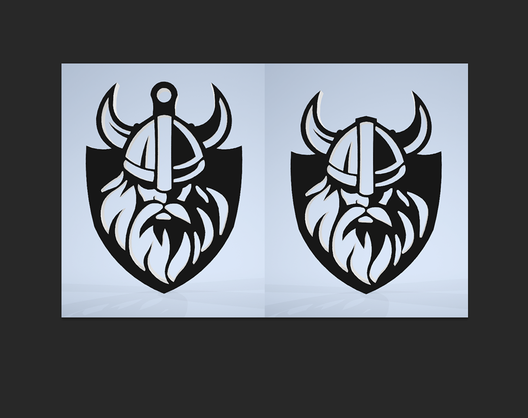 Free STL file VIKINGS KEYCHAIN 🗝️ ・3D printable design to download・Cults