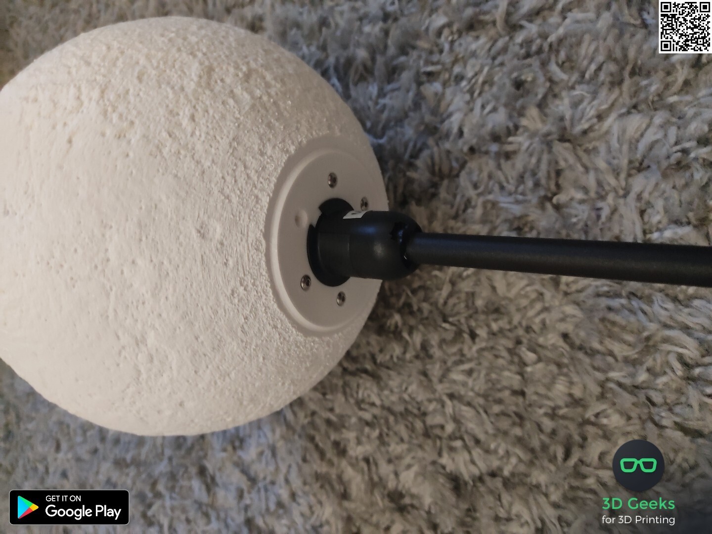 3D print Moon lampshade reduction for Ikea SKAFTET lamp・Cults