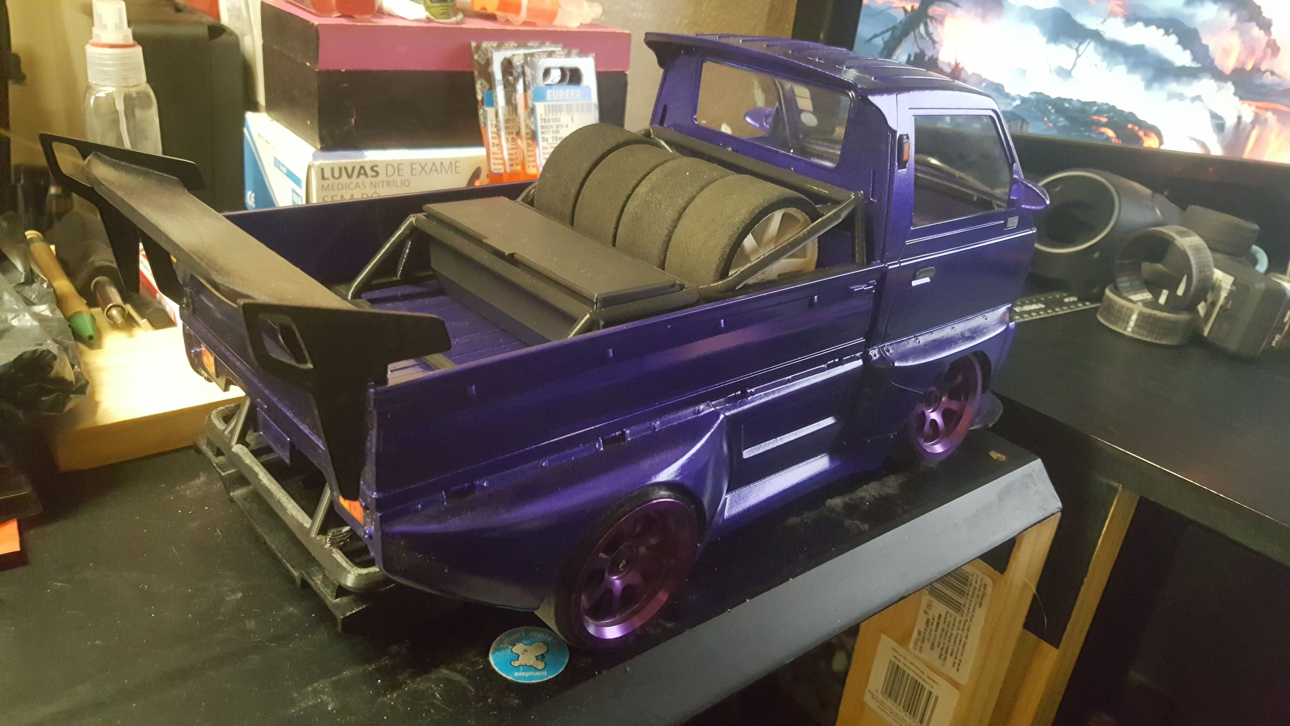 🧰 WPL D12 1/10 tire rack / toolbox cage・ STL File for ・Cults