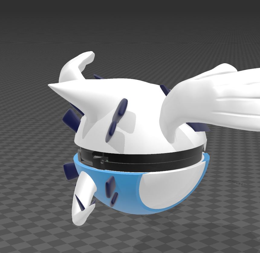 🐉 Lugia inspired pokeball・ STL File for ・Cults