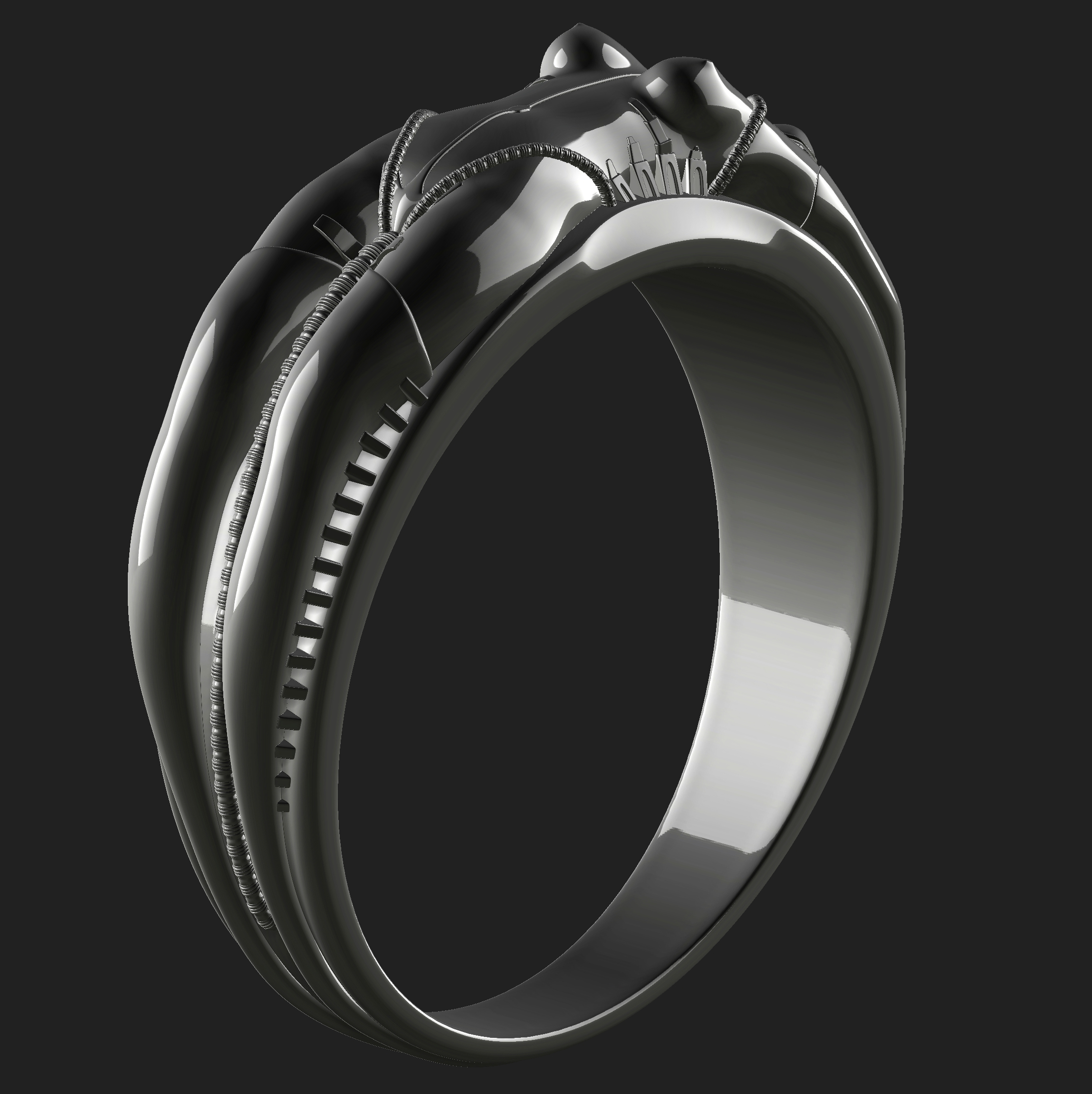 🫦 Sexy cyber ring Free 3D print model・Free STL File for ・Cults