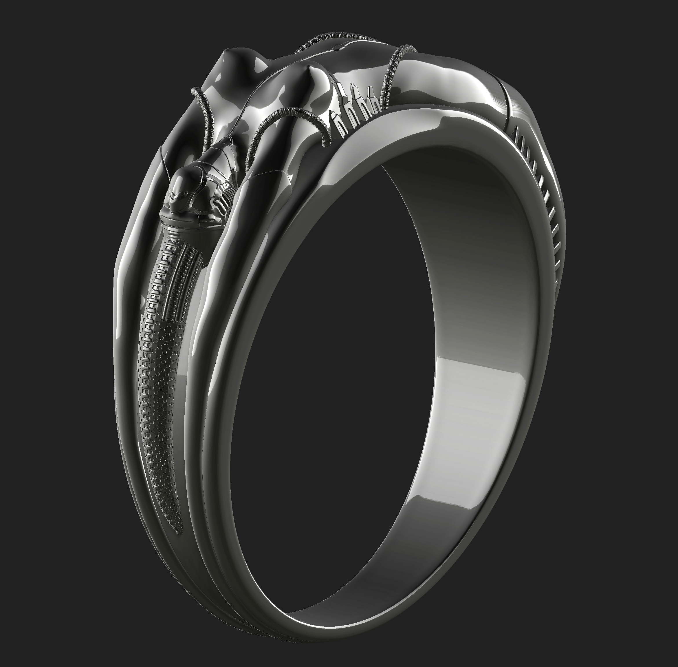🫦 Sexy cyber ring Free 3D print model・Free STL File for ・Cults