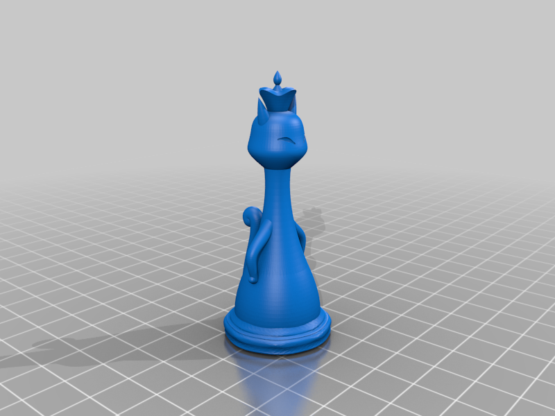 🐱 Cat Themed Chess, modified・Free STL File for ・Cults