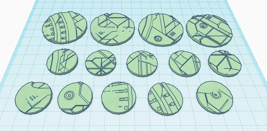 🛰 Core Space First Born Miniature Bases 24mm and 40mm・Free STL File for ...