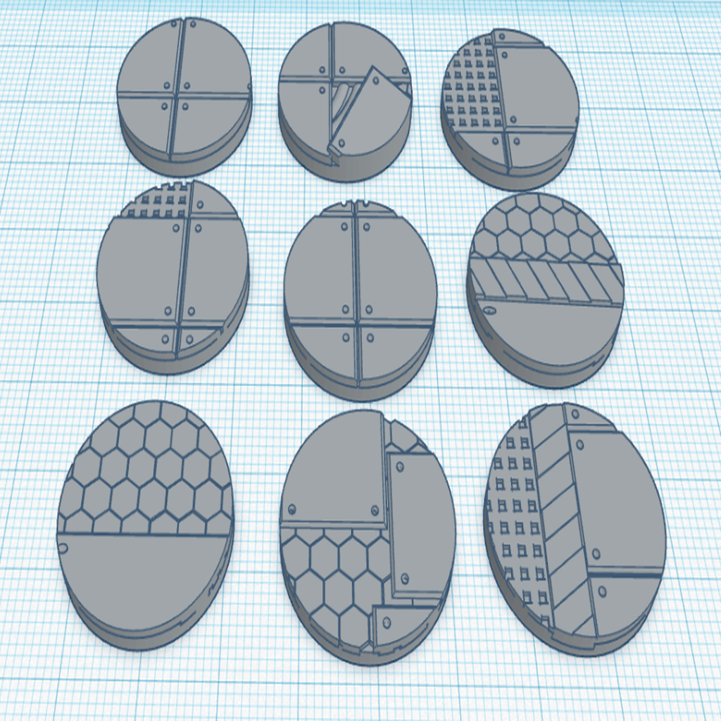 🛰 Core Space Sci Fi miniature base set・Free STL File for ・Cults