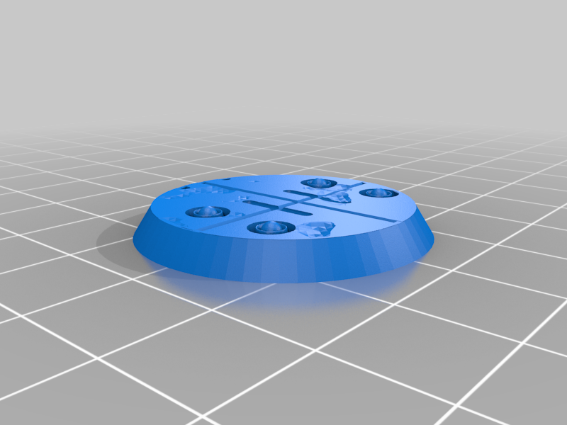 🎲 32mm Sci Fi miniature bases: 40k Necromunda etc.・Free STL File for ・Cults