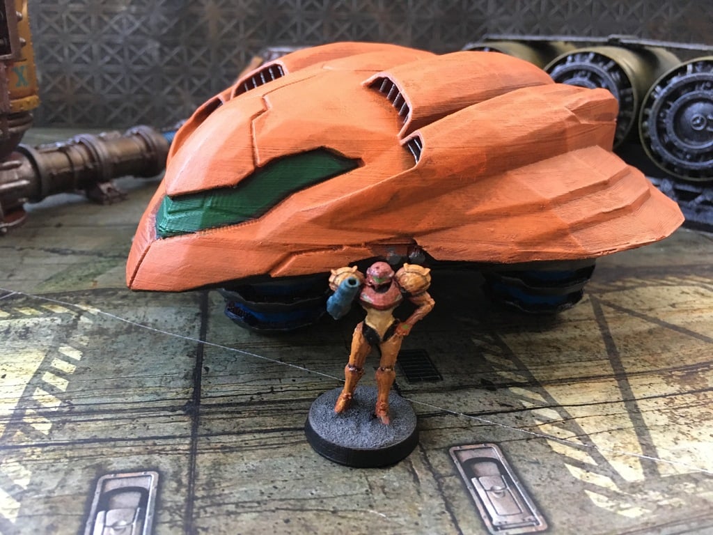 3D printing Samus Gunship (Metroid)・Cults